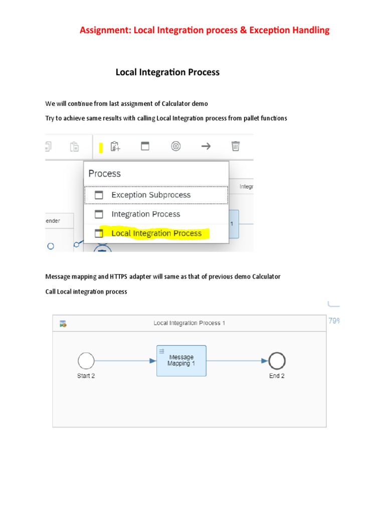 SAP CPI: Local Integration Process & Exception Handling | PDF
