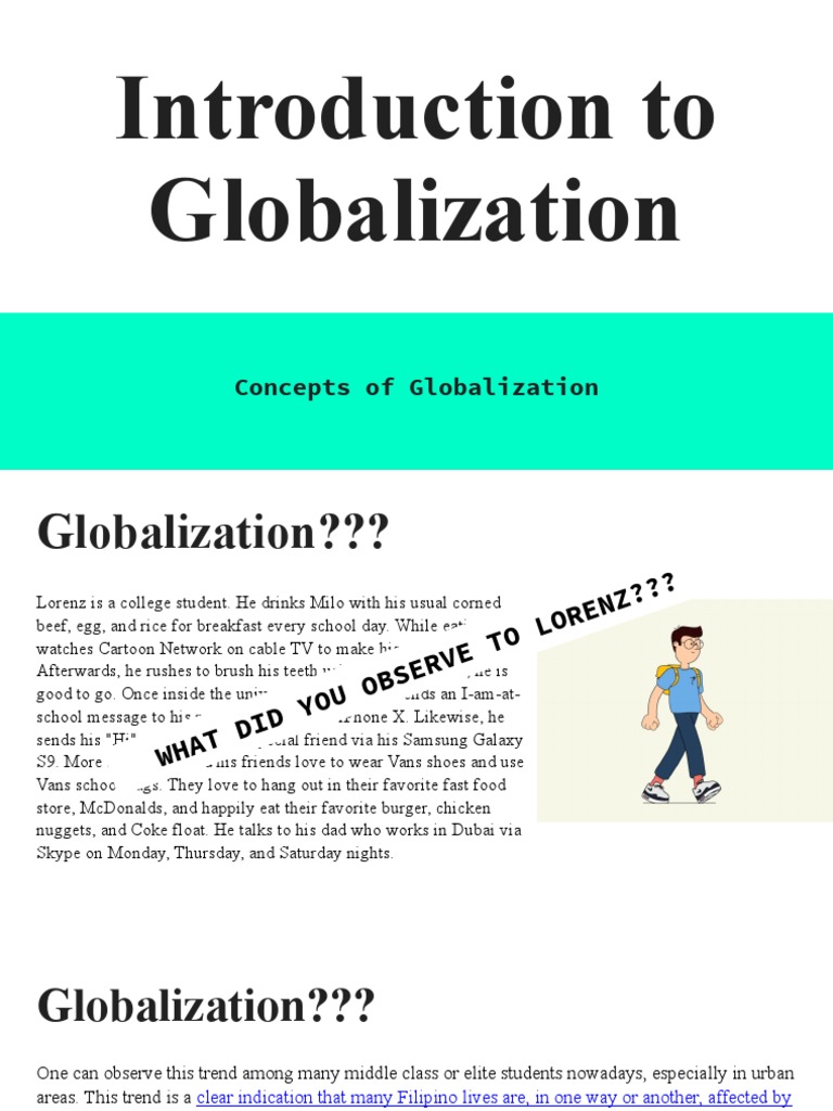 Concepts of Globalization | PDF