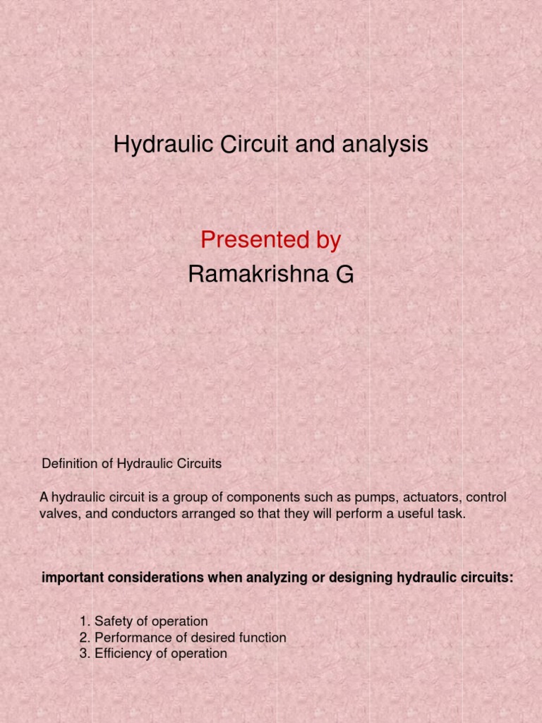 Partial Delivery Lecture - Hydraulic Circuits | PDF | Valve | Pump