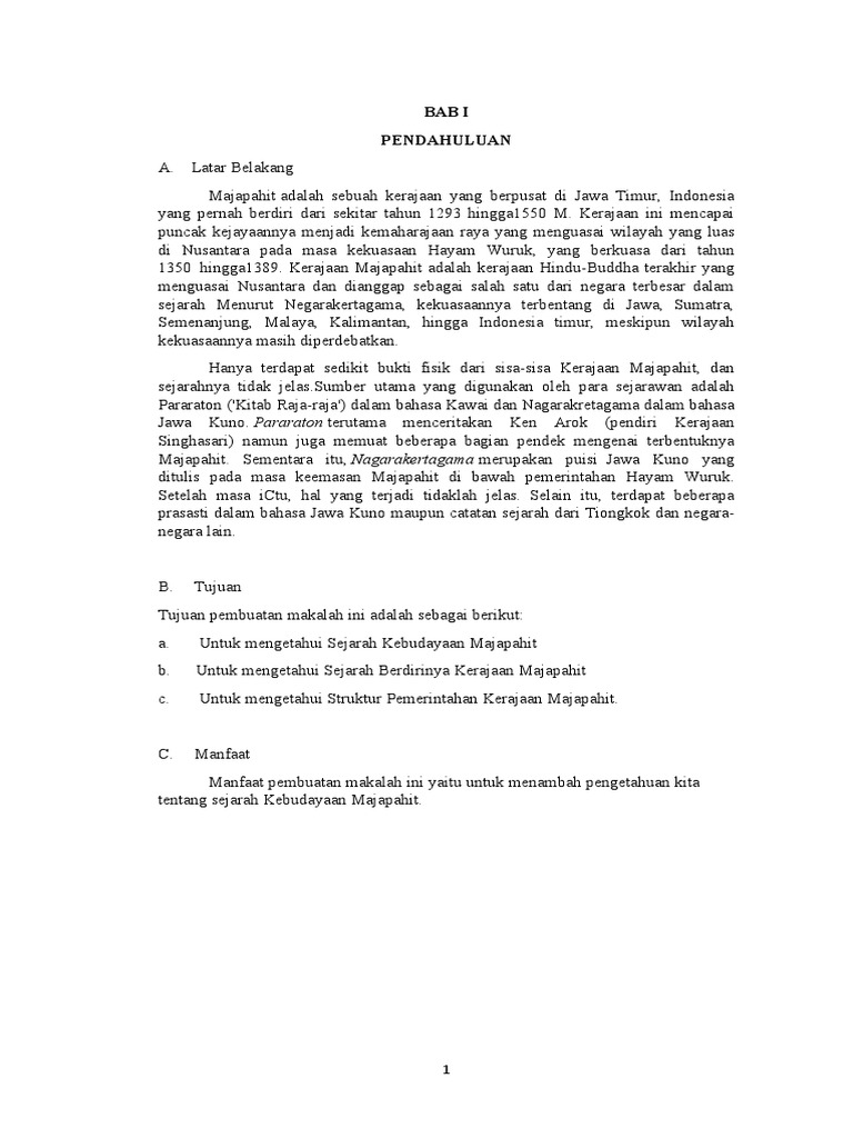 Makalah Sejarah Kerajaan Majapahit | PDF