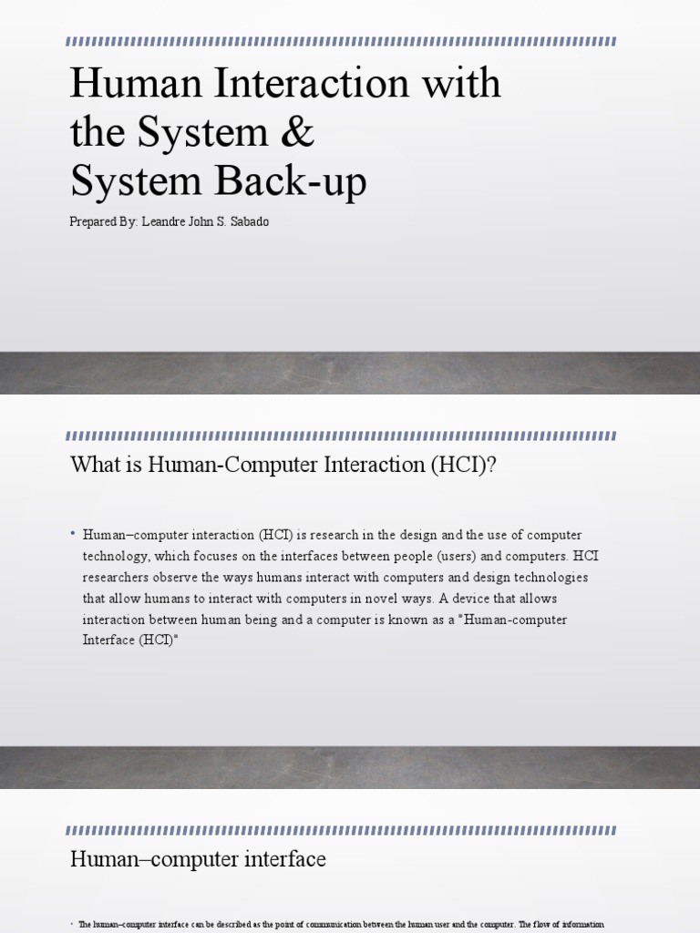 Lecture 4 - Ais2 | PDF | Human–Computer Interaction | Backup