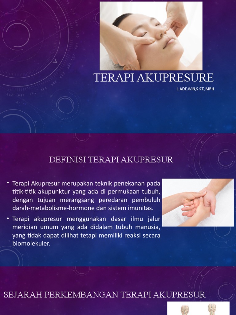 Definisi dan Teknik Terapi Akupresur | PDF