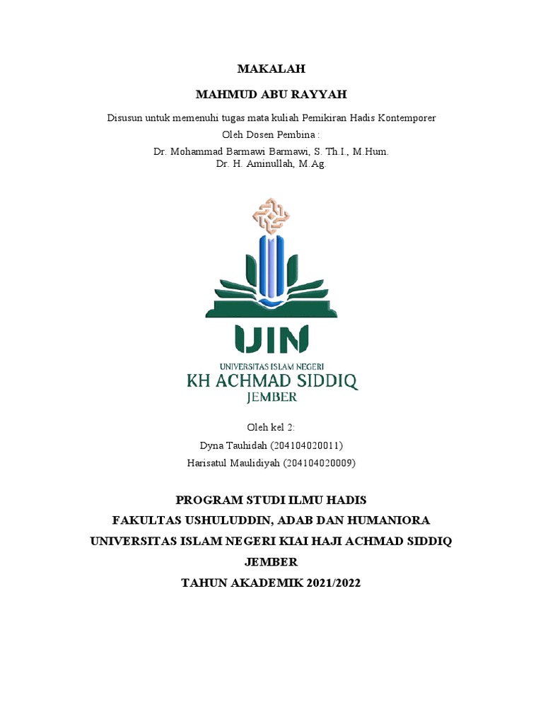 Pemikiran Kontroversial Mahmud Abu Rayyah | PDF