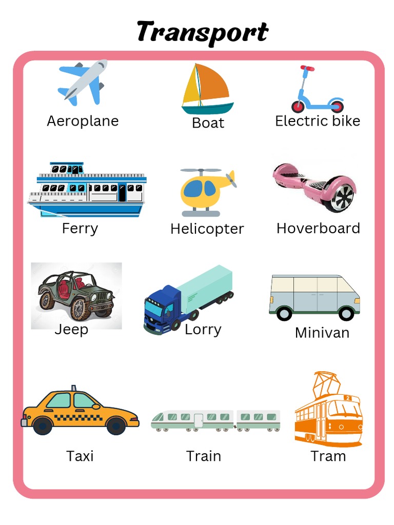 Transport Vocabulary | PDF