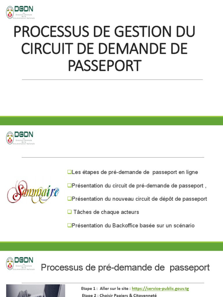 Formation Passeport DGDN | PDF