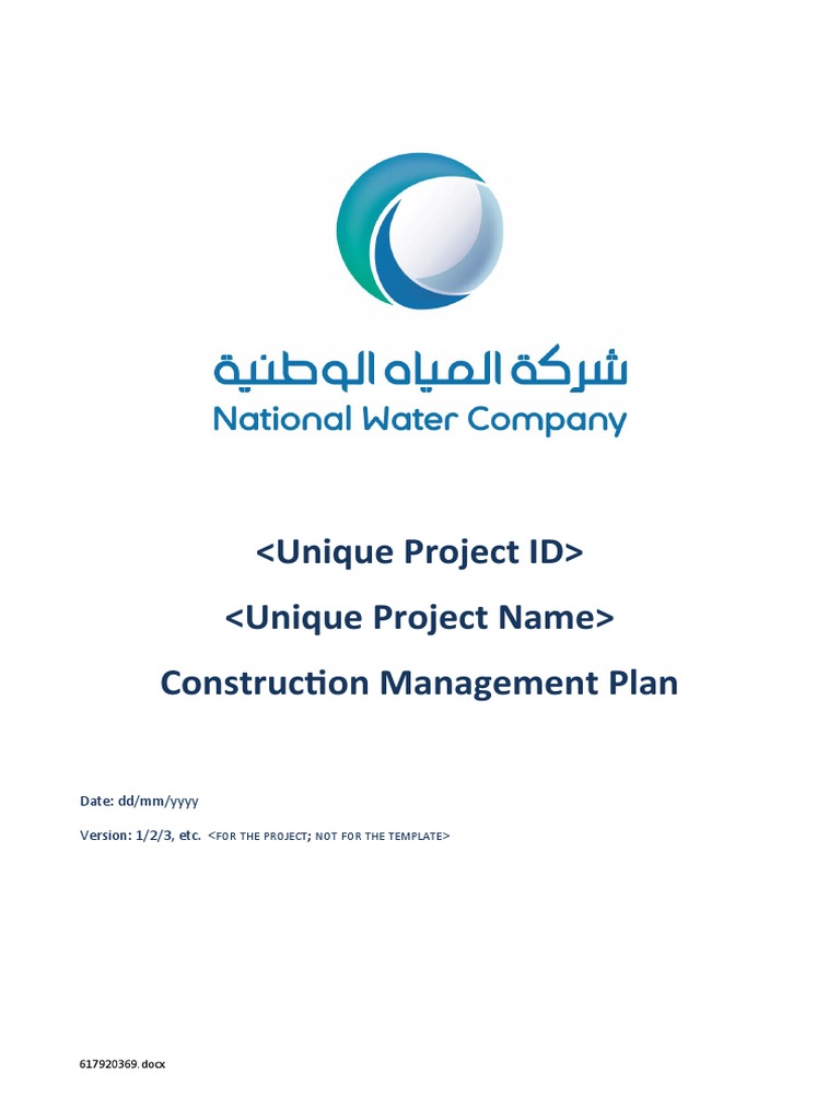 PMF-007-INT-004 - 02 Construction Management Plan | PDF