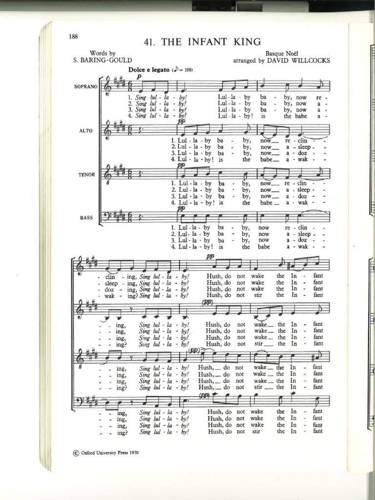 The Infant King - Arr. D Willcocks | PDF