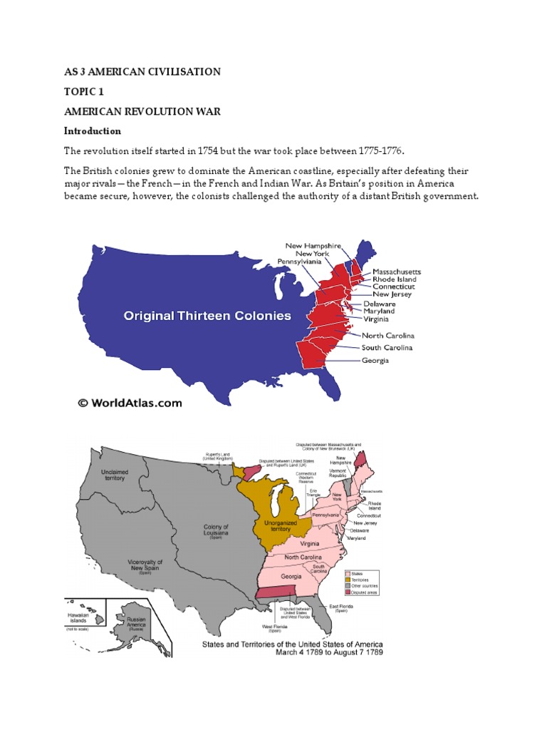 Causes of the American Revolution | PDF | American Revolution | British ...