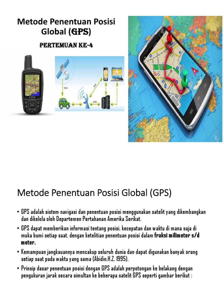 Metode Penentuan Posisi dengan GPS | PDF | Teknologi & Rekayasa