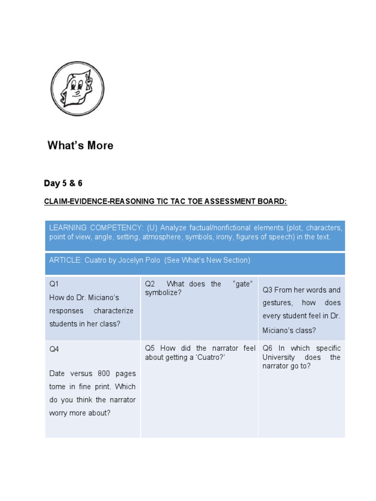 Claim-Evidence-Reasoning Assessment | PDF