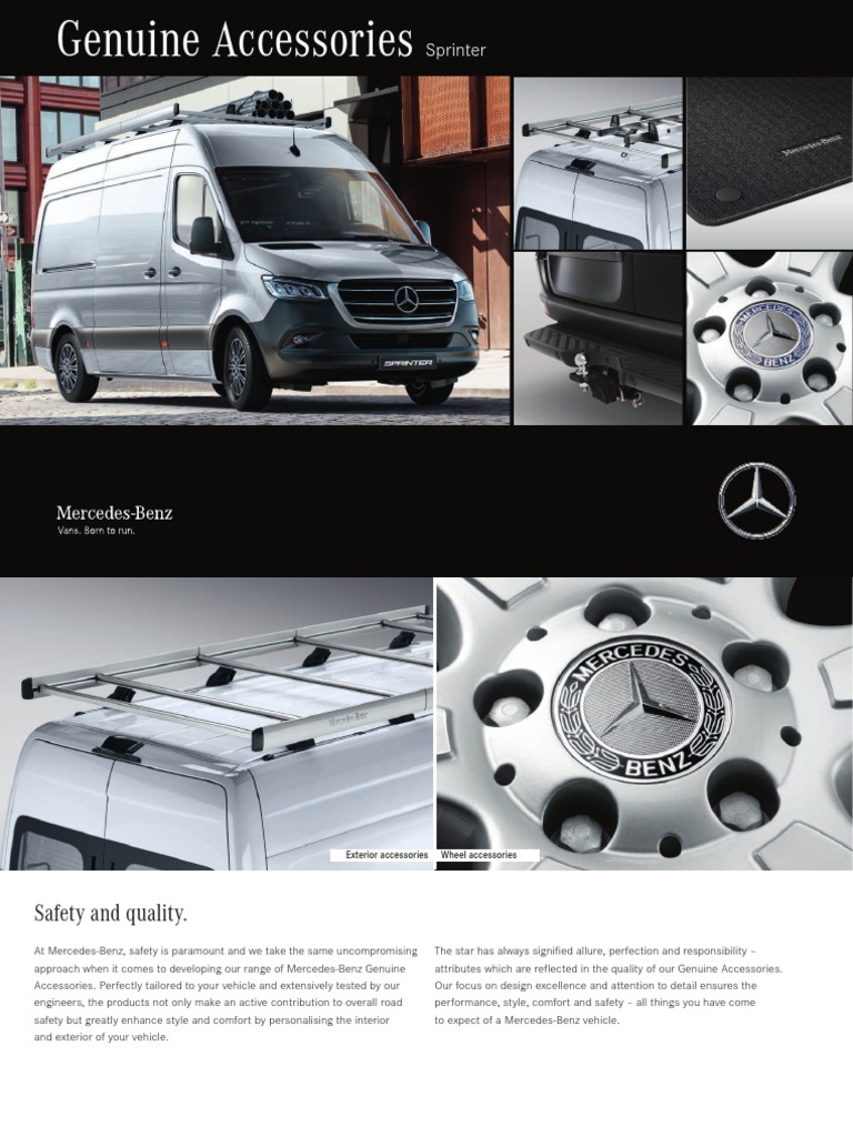 MBA Sprinter GenuineAccessories Jan2020 | PDF | Usb | Trailer (Vehicle)