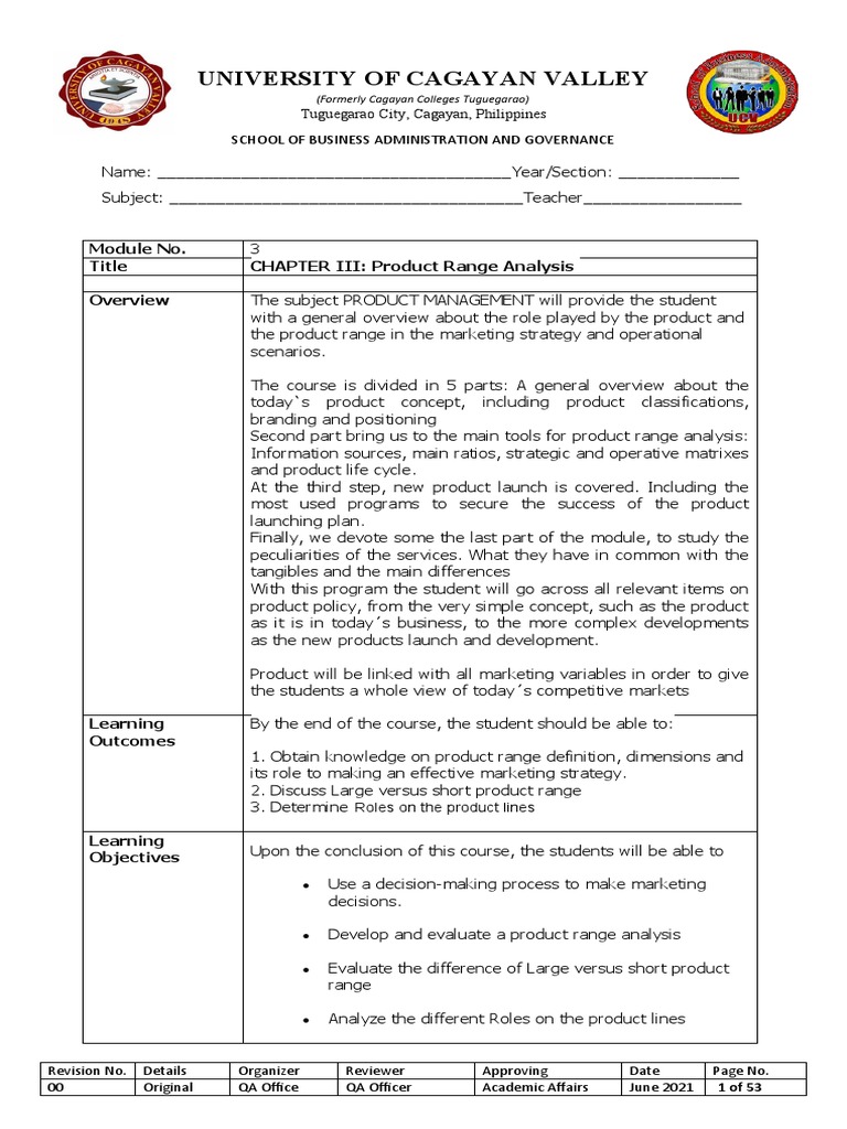 Module - Chapter 3 - Product Management | PDF | The Coca Cola Company | Coca Cola