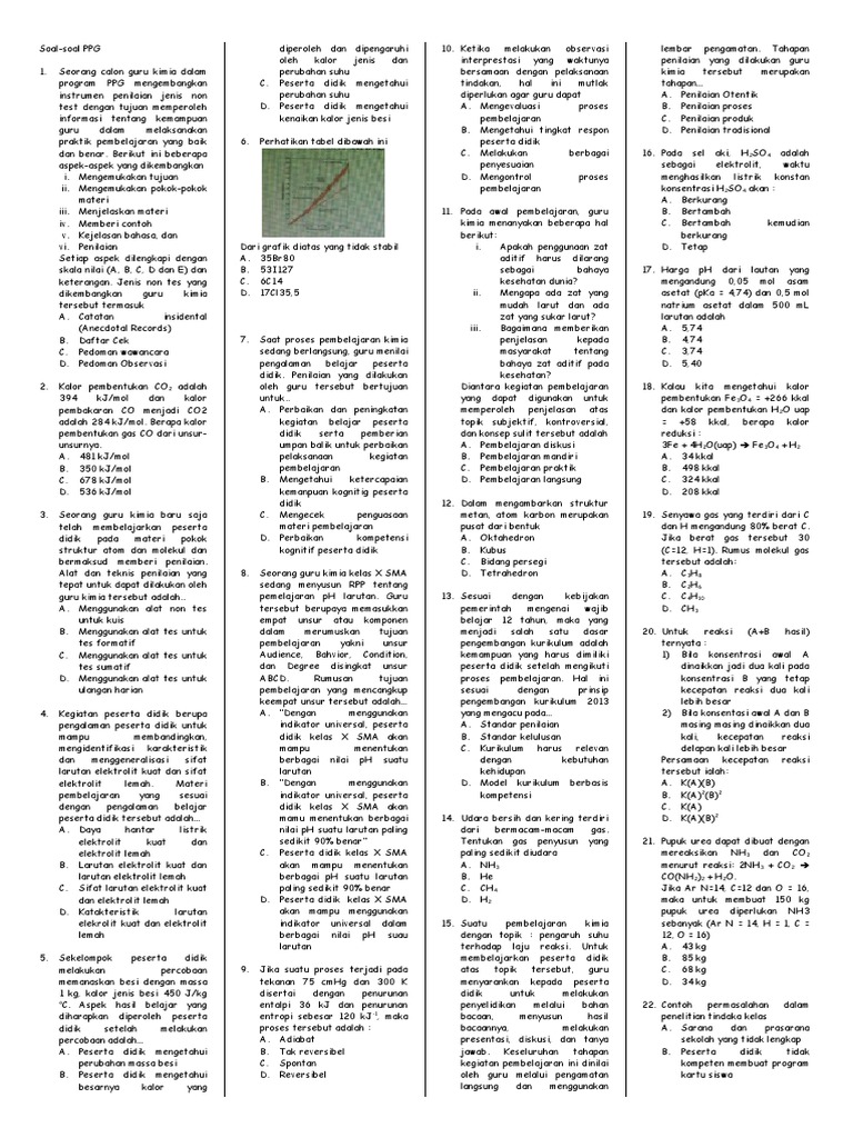 Soal UTN Dan PPG Yani-2 | PDF