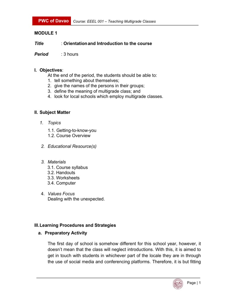 LP Te Teaching-Multigrade-Classes | PDF