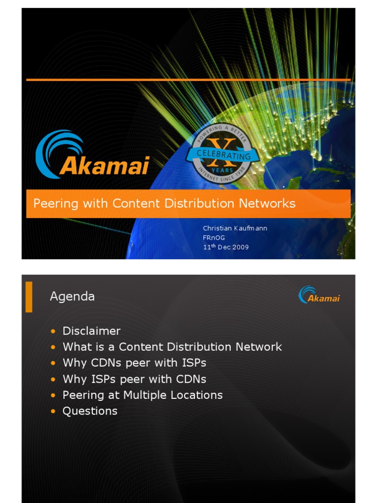 Peering With Cd N Pdf Computer Network Network Protocols