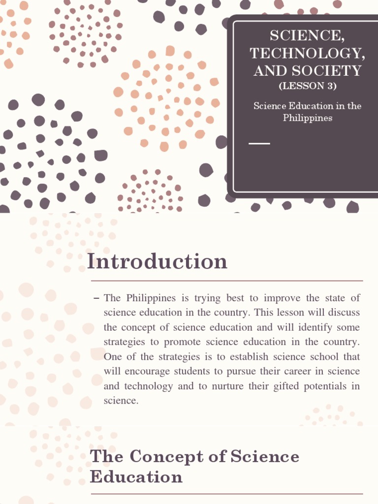 Chapter 1 (Lesson 3) - Science Education in The Philippines | PDF