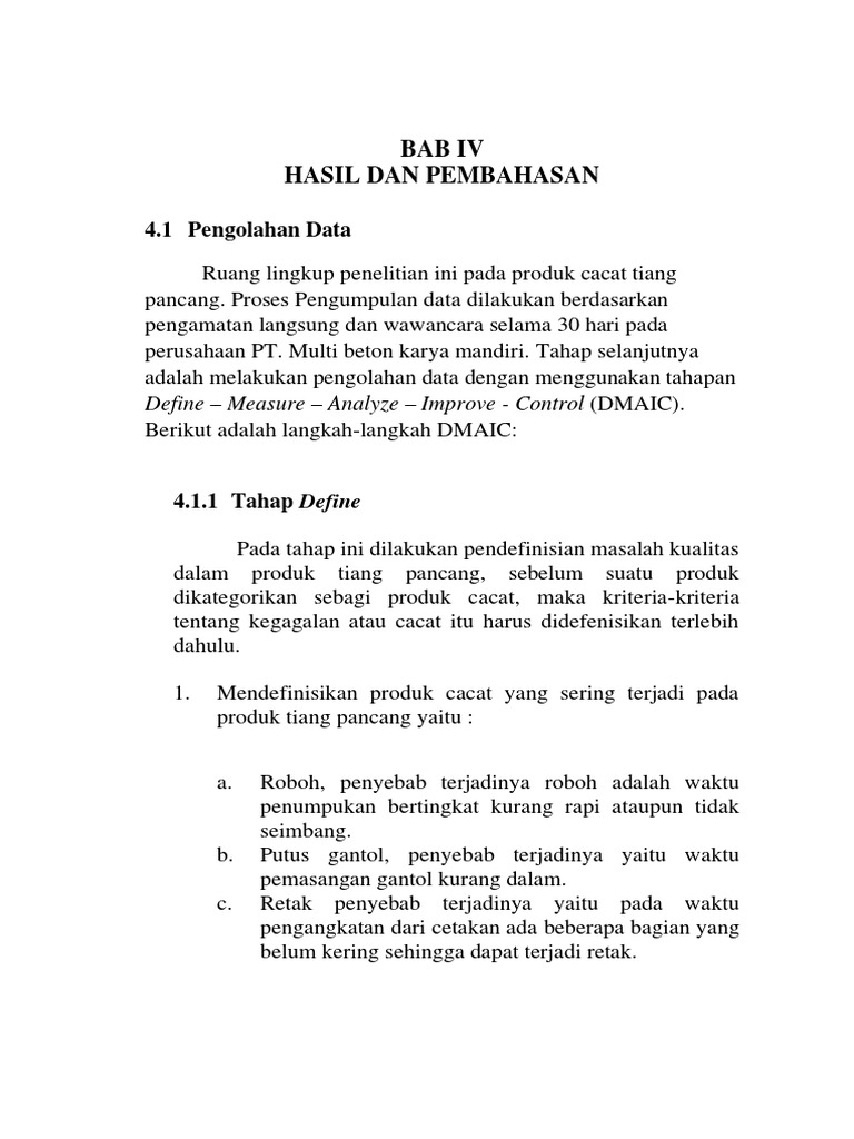 Bab IV Hasil Dan Pembahasan | PDF
