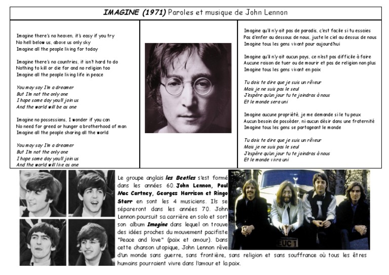 Imagine Paroles | PDF