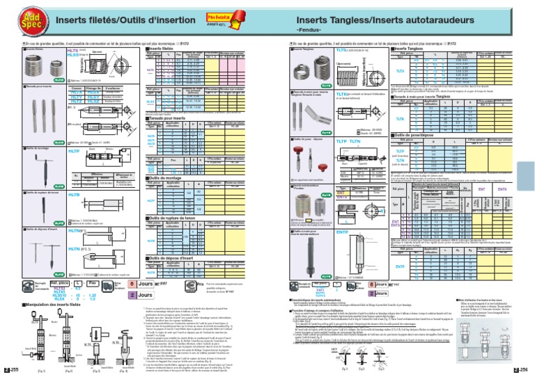 MISUMI - Inserts Filetés Et Outils D'insertion-P2 - 0255 | PDF | Outil ...