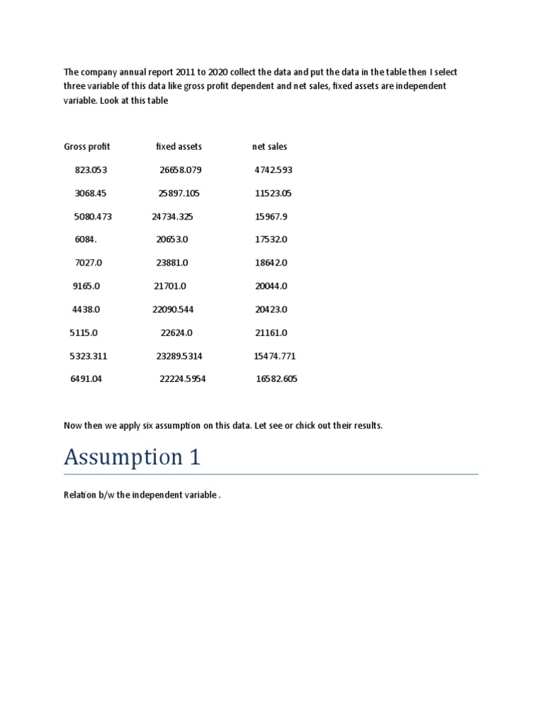 Assignment of Economatrcs | PDF | Errors And Residuals | Multicollinearity