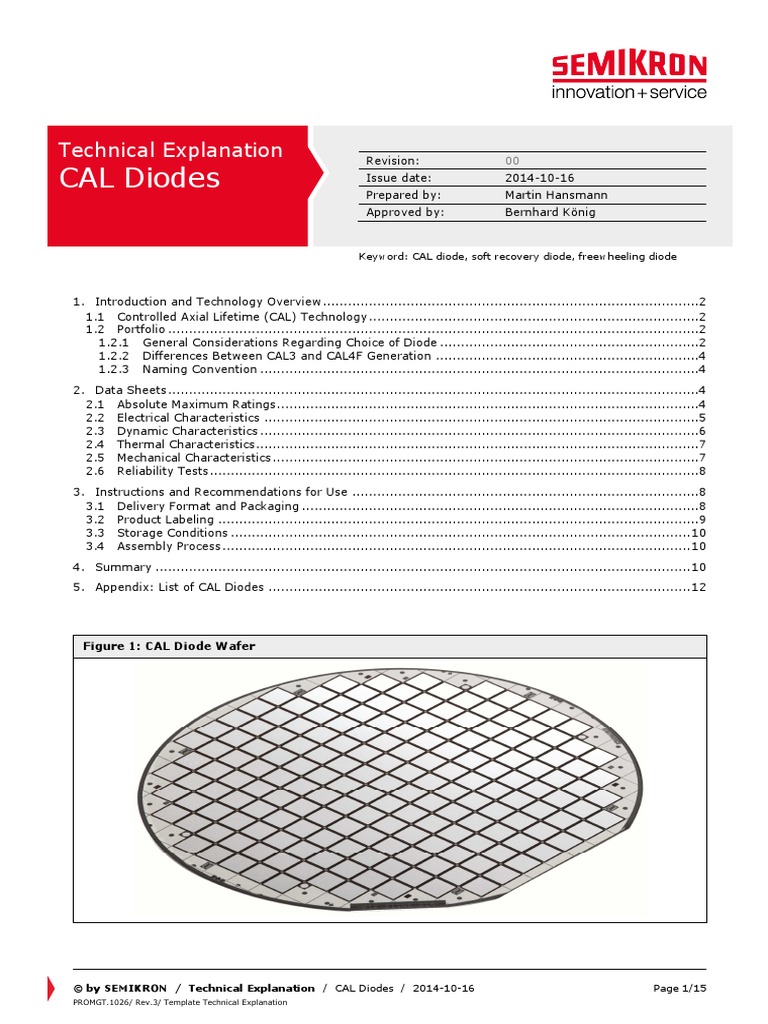 SEMIKRON_Technical_Explanation_CAL_Diodes | PDF | Diode | Computer Engineering