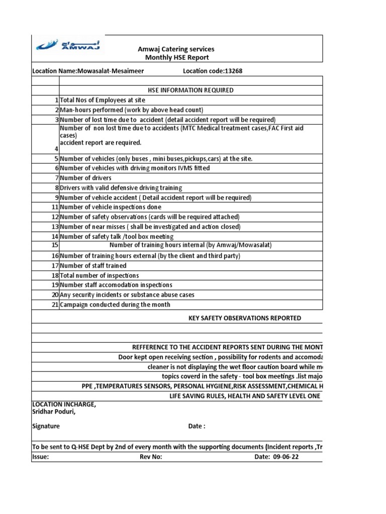 Hse Observation | Download Free PDF | Fire Safety | Personal Protective ...