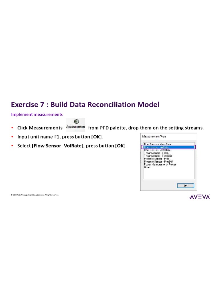 Setting Up Measurements in a Data Reconciliation Model | PDF | Computing
