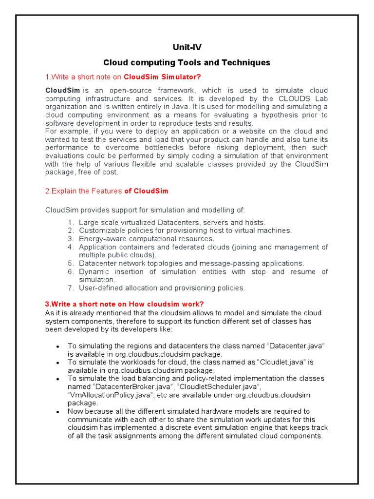 Unit IV | Download Free PDF | Cloud Computing | Virtualization