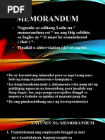 Aralin 1 Pagsulat NG Memorandum | PDF