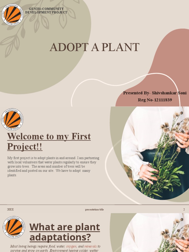 Adopt A Plant | PDF | Adaptation | Plants