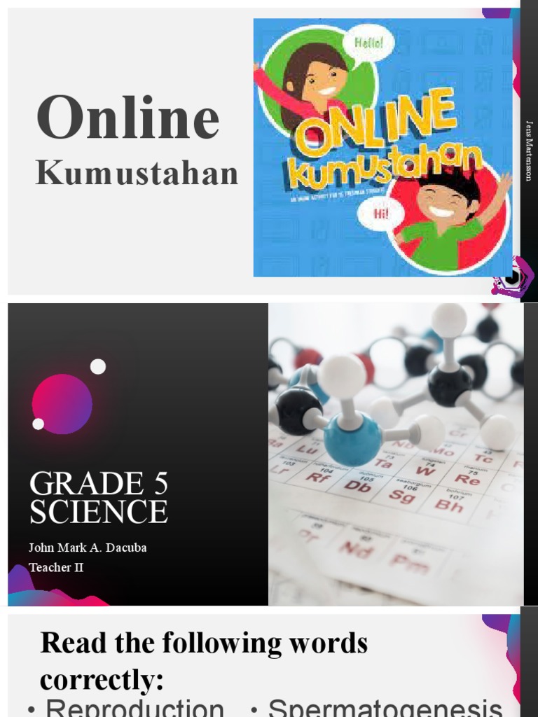 Quarter 2 Week 1 SCIENCE 5 | PDF | Reproductive System | Sperm