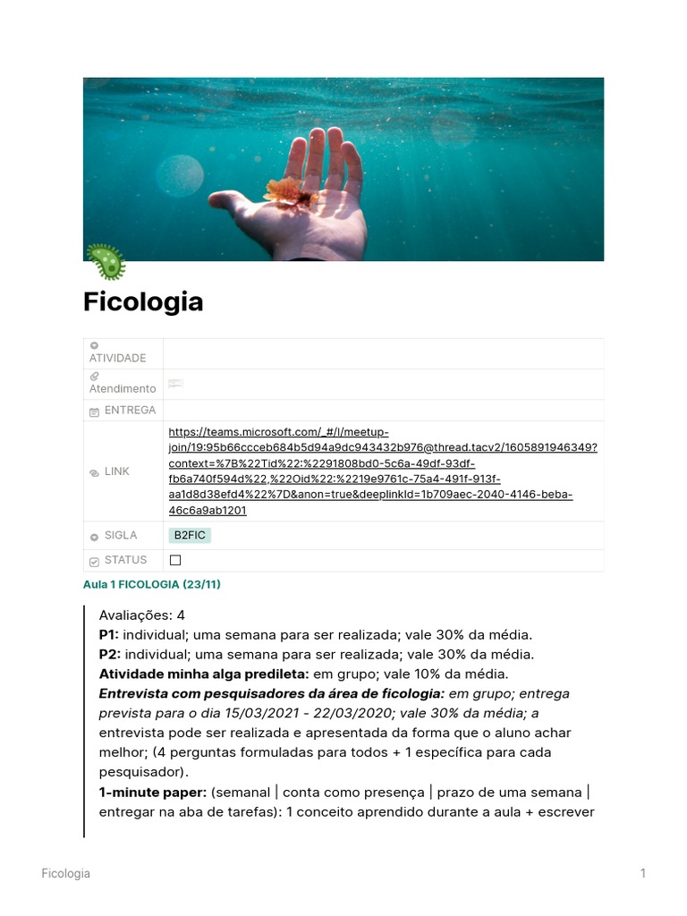 Ficologia | PDF | Algas | Meiose