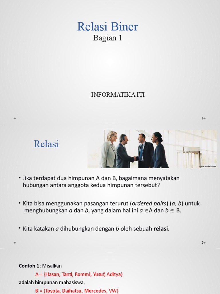 Relasi Biner 2020 | PDF