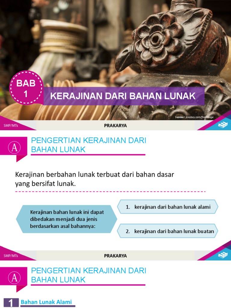 Bab 1 Kerajinan Bahan Lunak | PDF | Griya & Taman | Seni