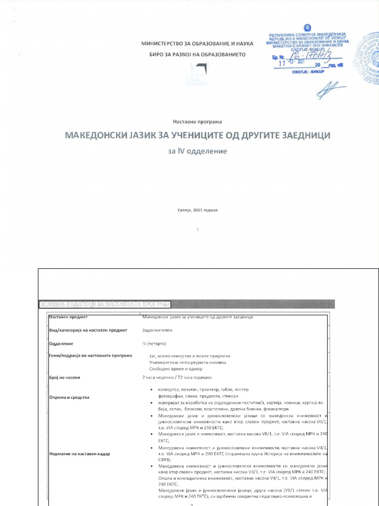 NP Makedonski J. Za DR - Zaednici IV | PDF