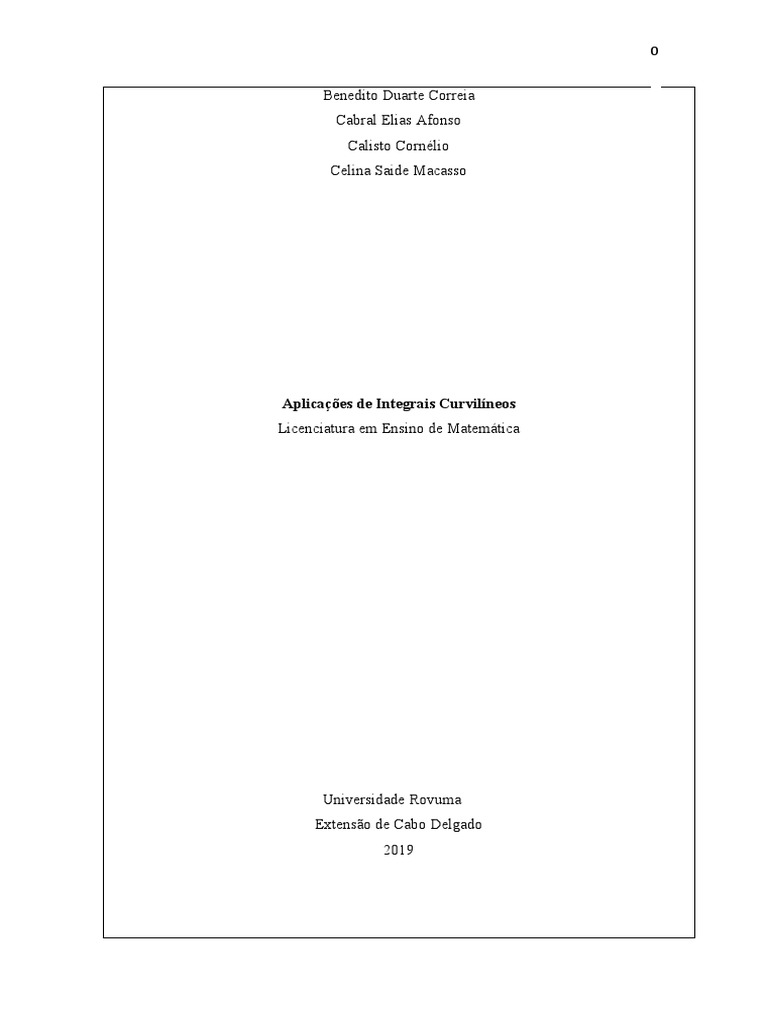 Aplicações de Integrais Curvilíneas | PDF | Curva | Integrante
