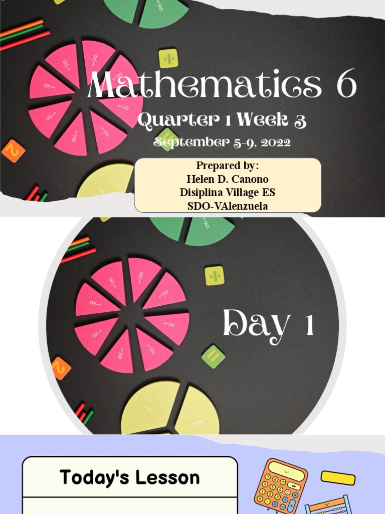 Math 6 Q1 Week 3 | PDF