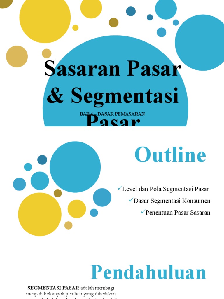 Ds - Sasaran Pasar Dan Segmentasi Pasar | PDF