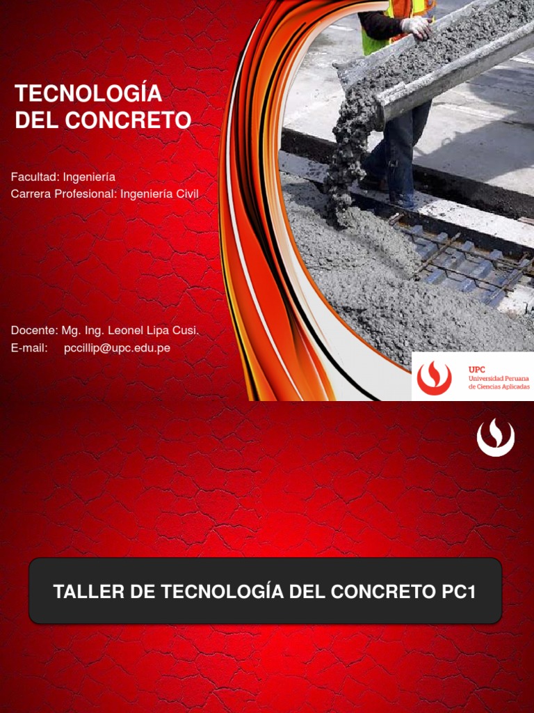 Taller de Tecnología Del Concreto PC 1 | PDF | Hormigón | Cemento
