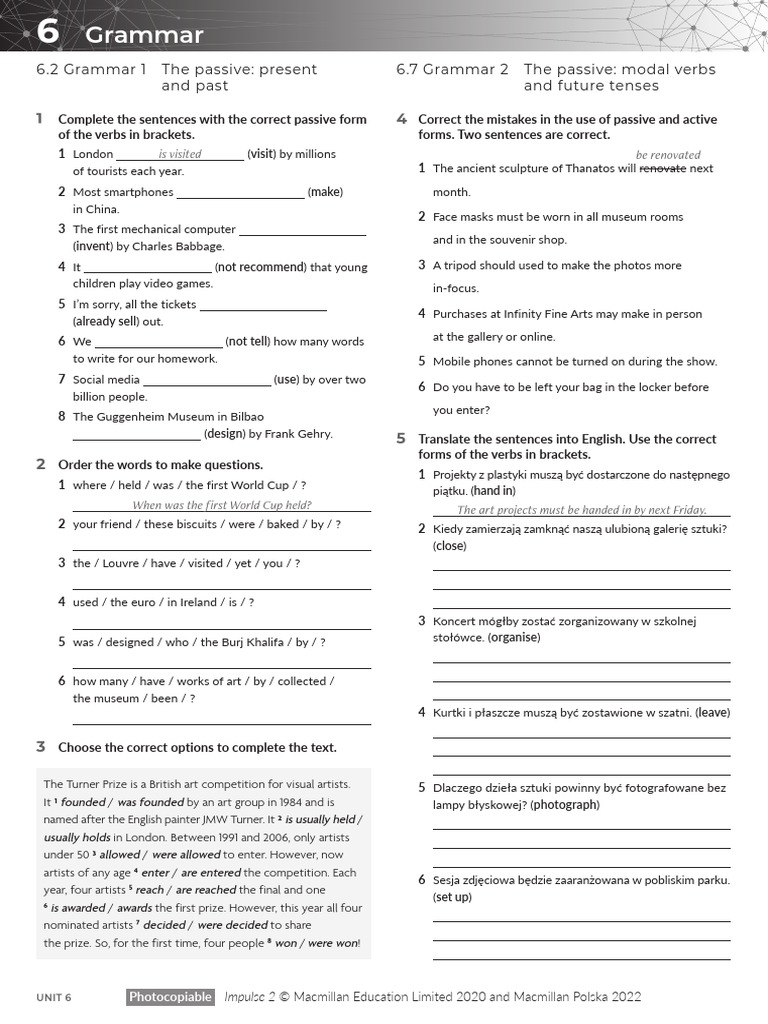 IMP L2 TRF U6 Grammar | PDF | Linguistics | Grammar