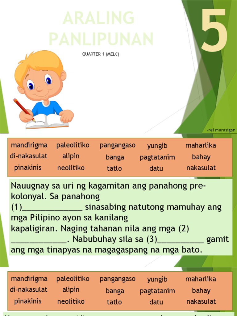 AP 5 QUIZ Q1 MELC v2 | PDF