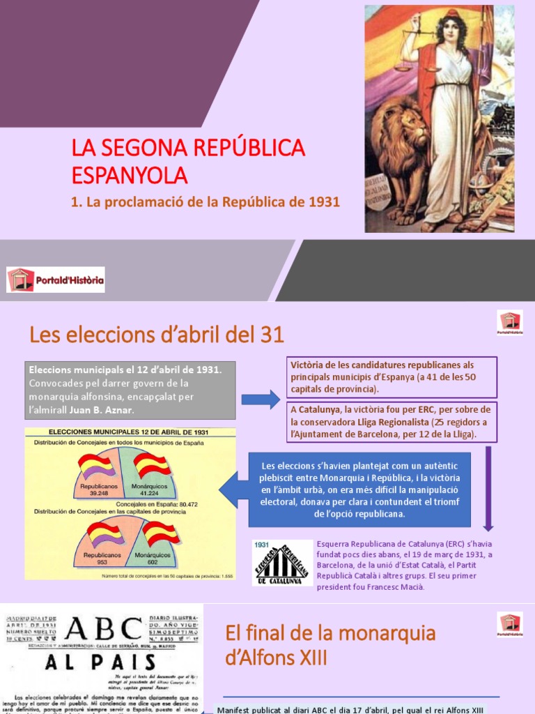 Proclamació de La República | PDF
