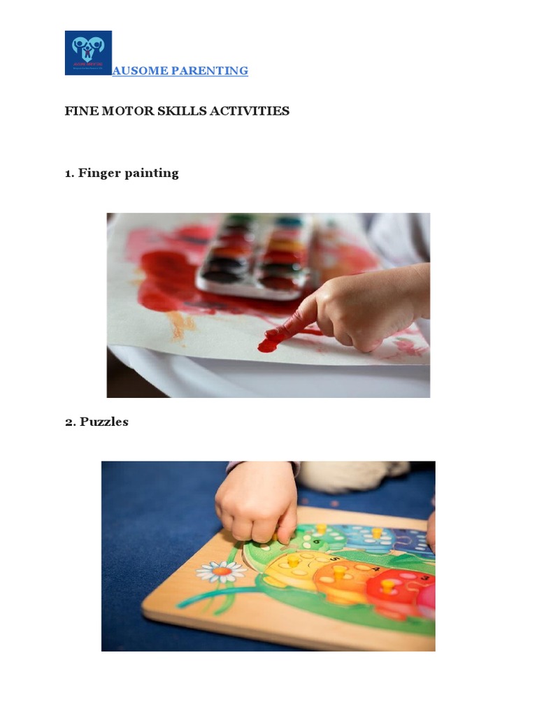Fine Motor Skills | PDF