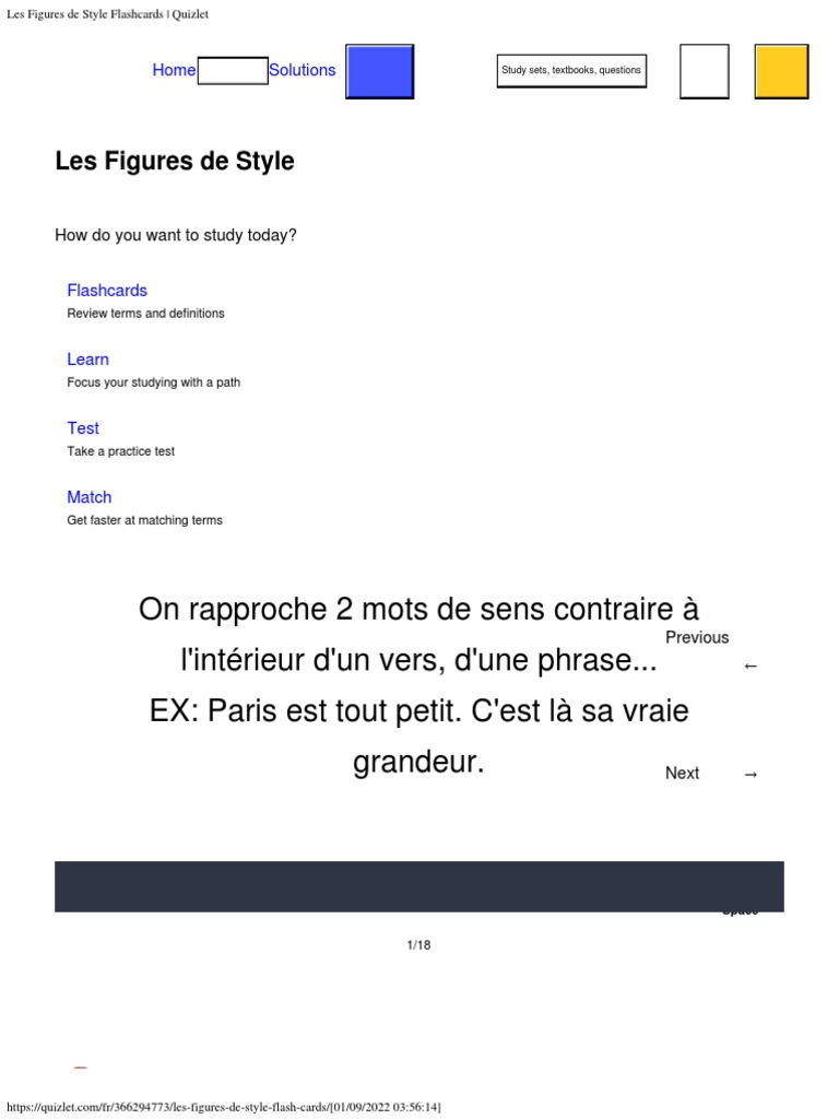 Les Figures de Style Flashcards Quizlet | PDF | Sémiotique | Techniques ...