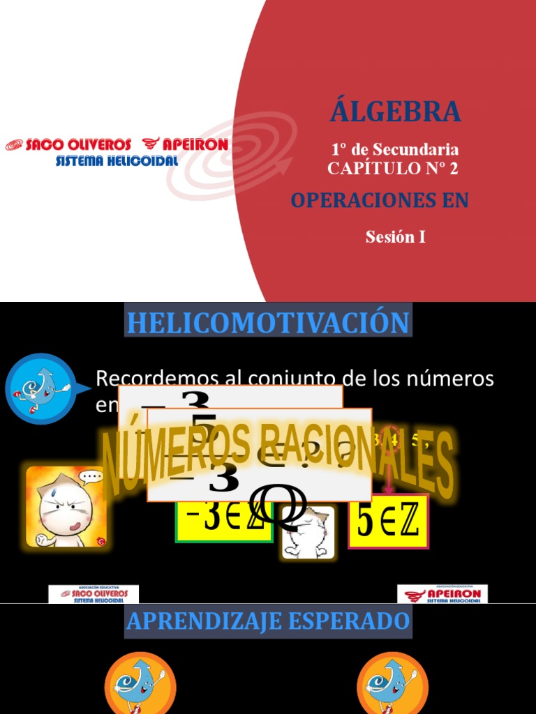 Capitulo - 2 - Sesion - 1 - Operaciones en Q | PDF | Número racional ...
