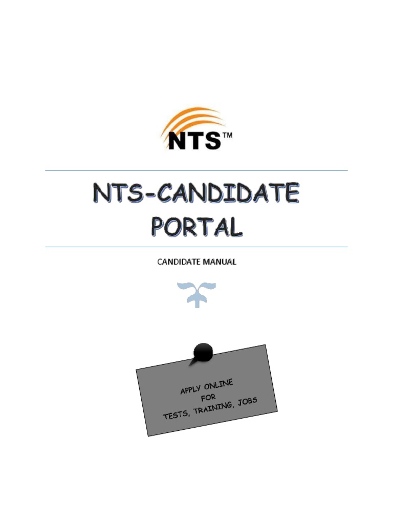 NTS-new-Portal Candidate-Manual | PDF