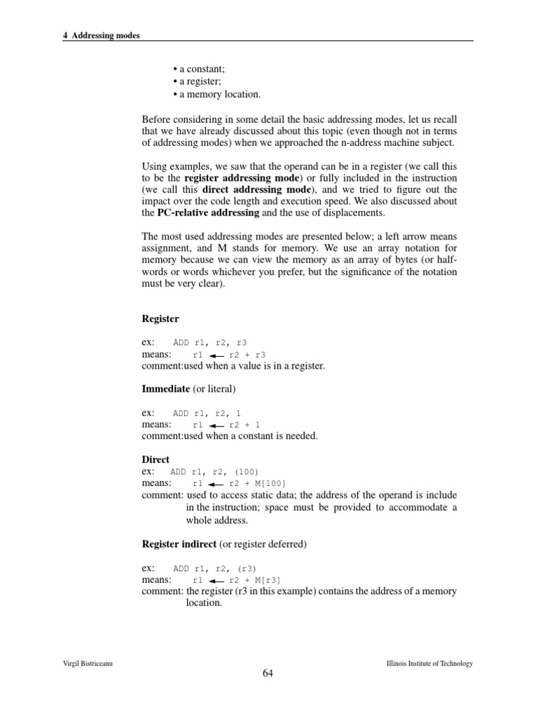 Addressing Modes Notes With Examples Pdf Pointer Computer Programming Array Data Structure