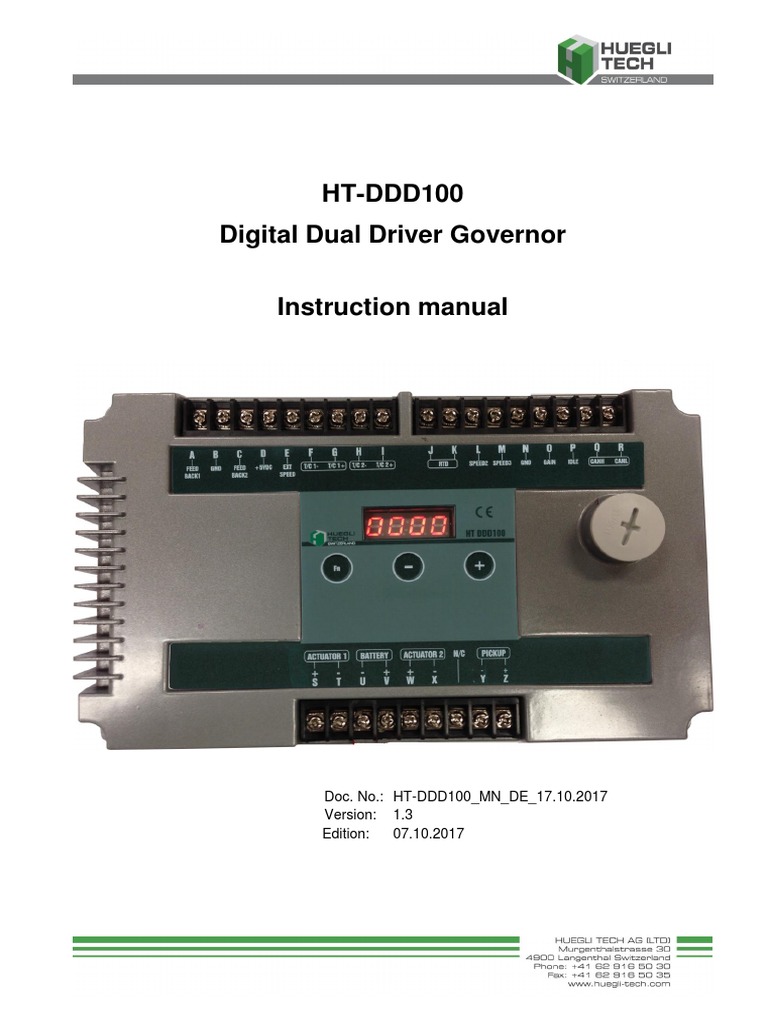 HT DDD100 Env1.3 | PDF | Parameter (Computer Programming) | Switch