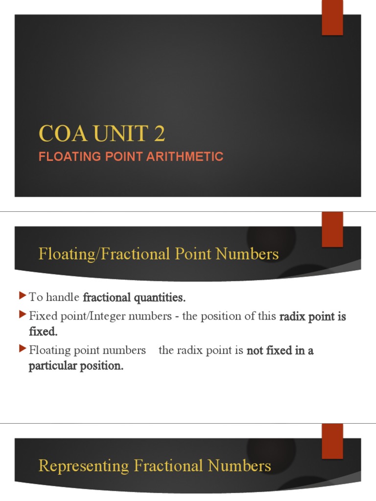 Floating Point Arithmetic Basics | PDF