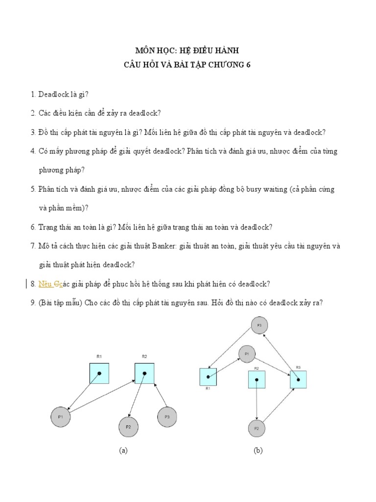 Bai Tap Chuong 6 HDH | PDF
